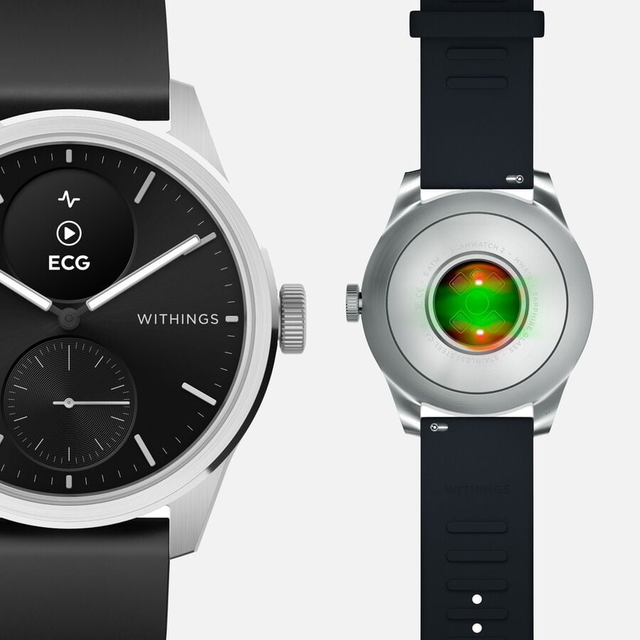 HSA Eligible Withings ScanWatch 2 Smart Wearable Health Tracker, 42mm ...