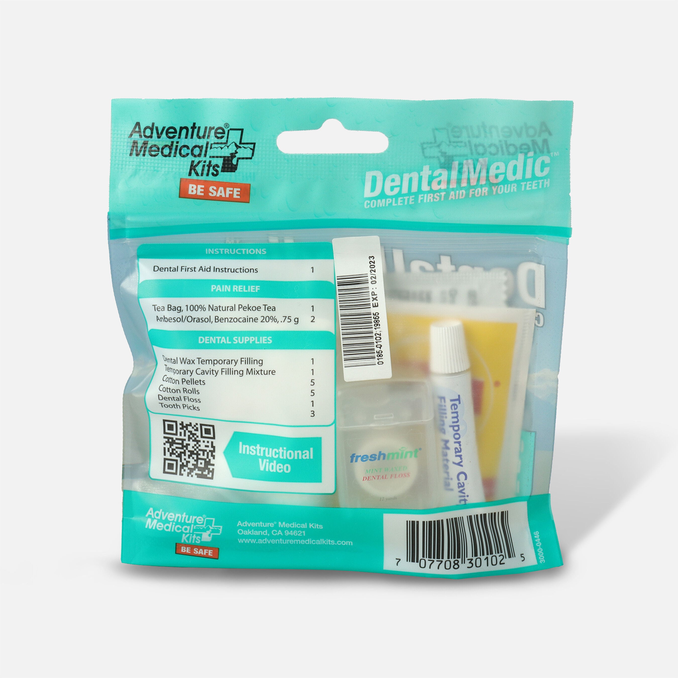 HSA Eligible Adventure Medical Dental Medic Travel First Aid Kit with ...