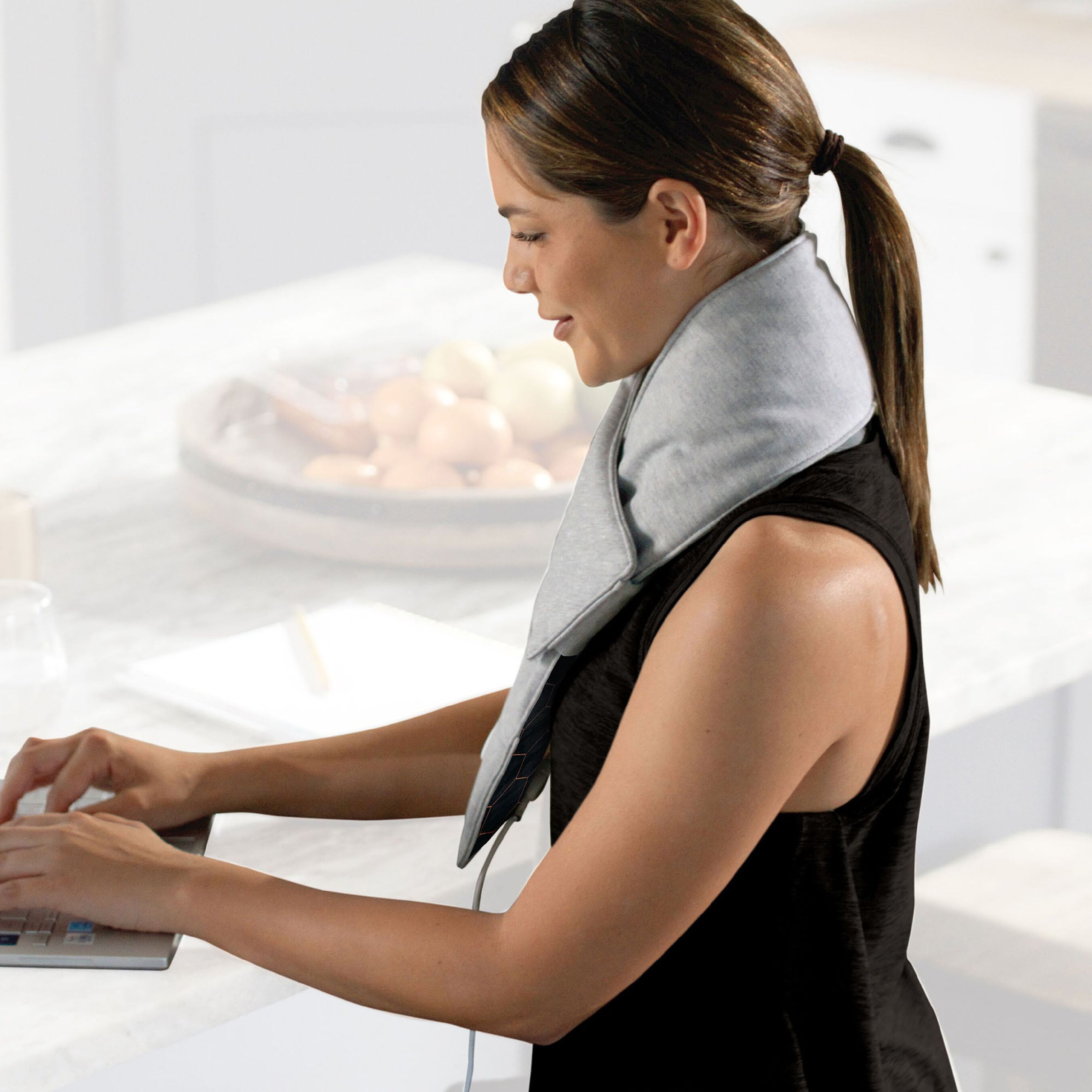 HSA Eligible Sharper Image Calming Heat Massaging Neck Wrap | HSA Eligible
