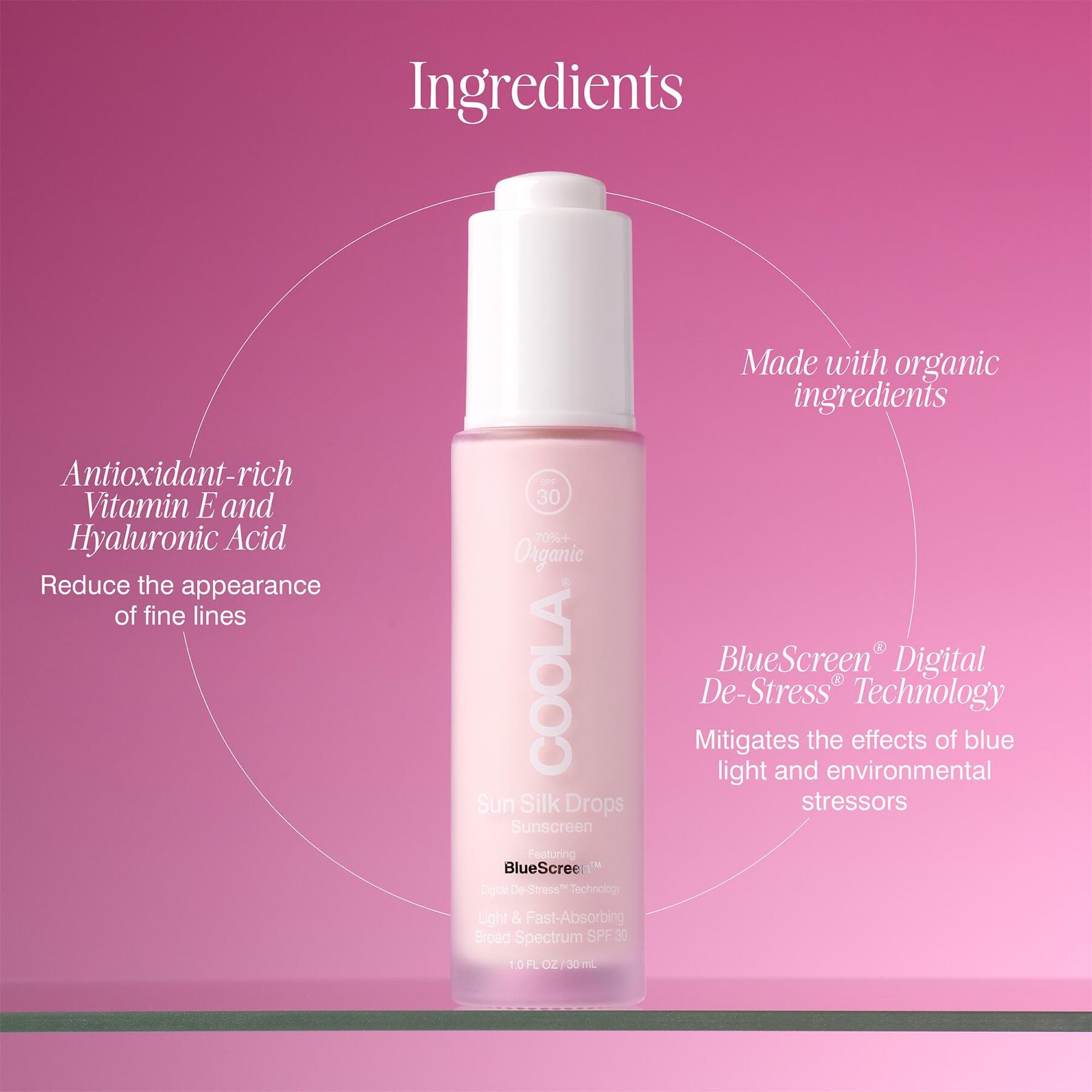 HSA Eligible COOLA Sun Silk Drops Organic Face Sunscreen SPF 30 | HSA ...