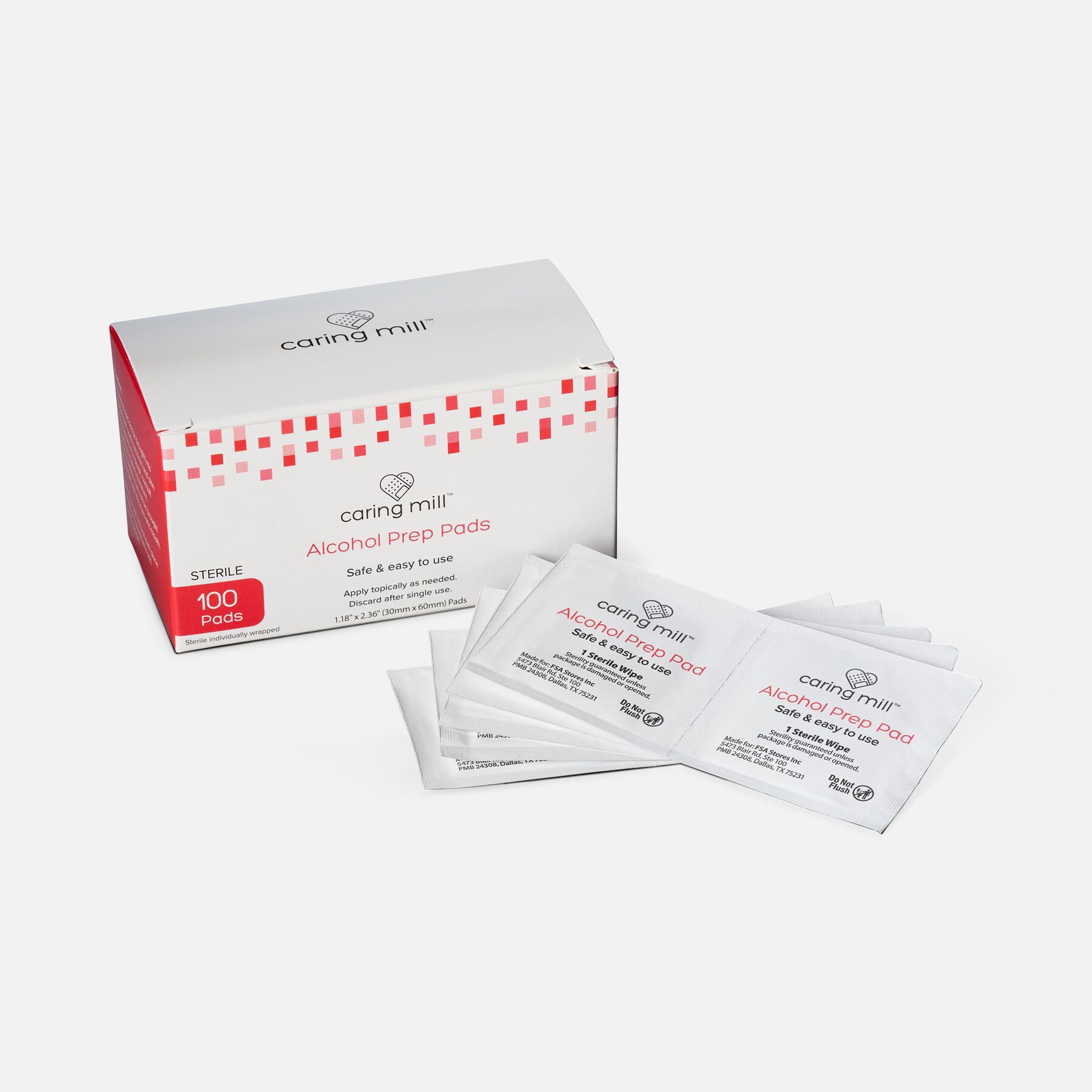 HSA Eligible Caring Mill™ Alcohol Prep Pads, 100 ct. | HSA Eligible