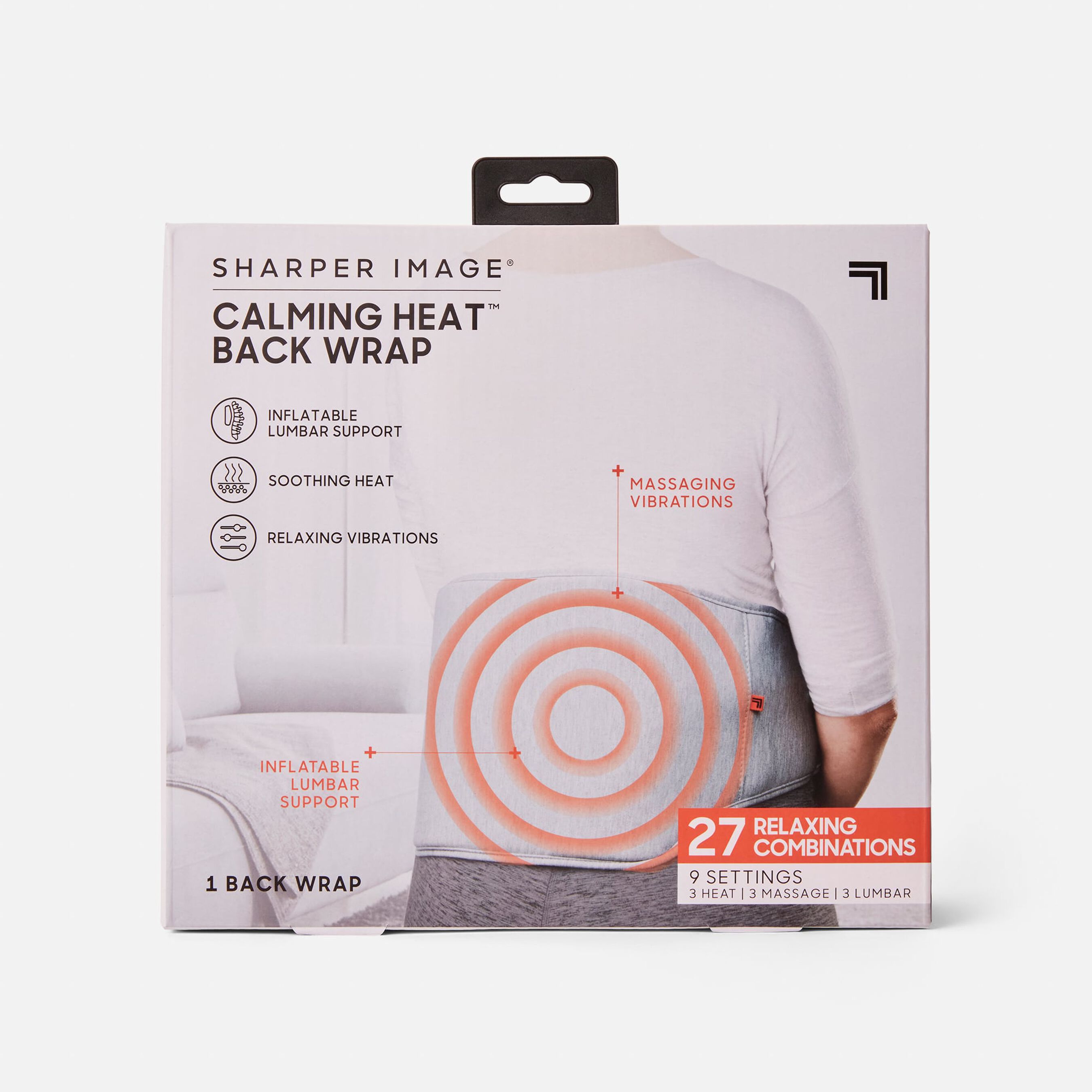 HSA Eligible Sharper Image Calming Heat Back Wrap | HSA Eligible
