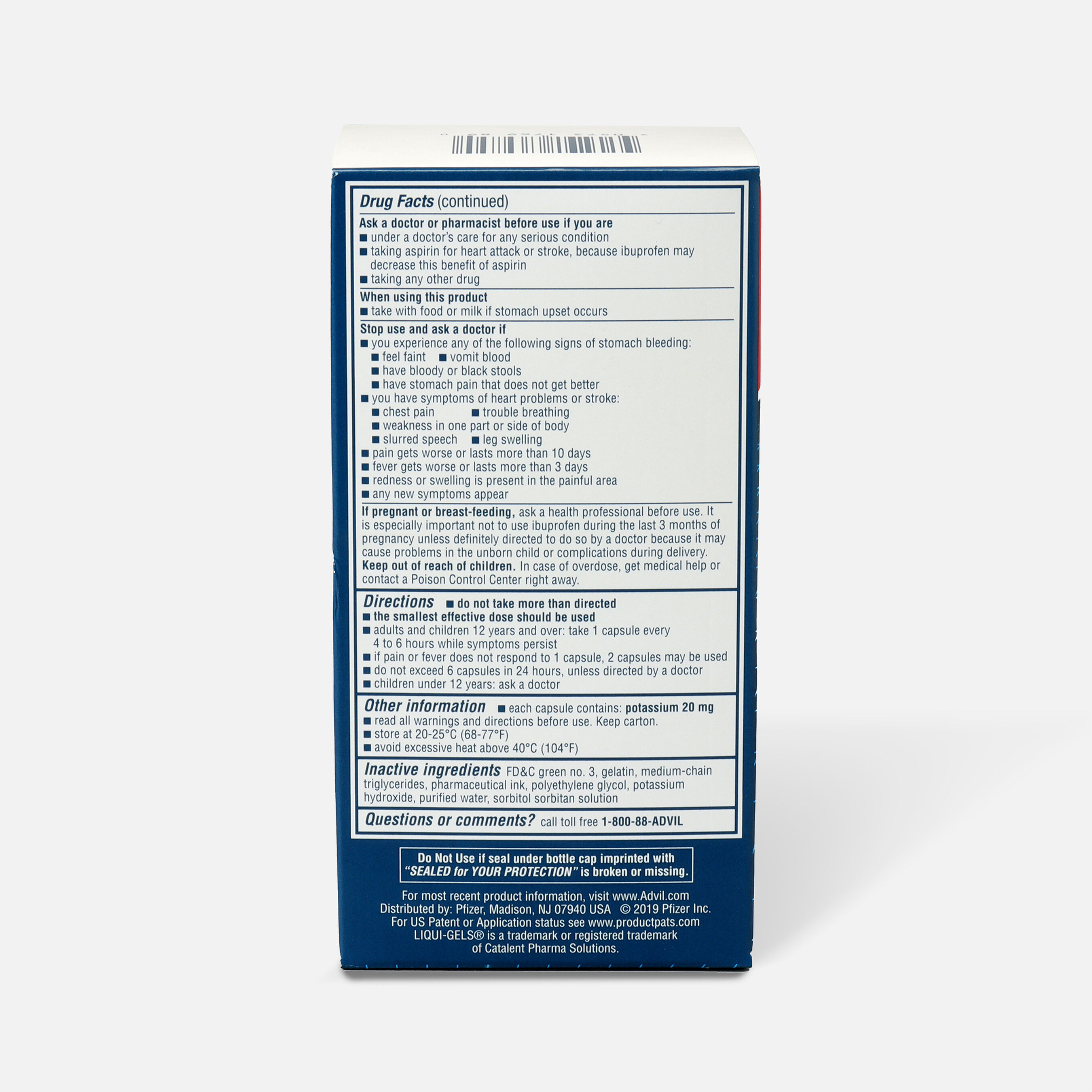 Advil Pain Reliever Fever Reducer Mini Liquid Gels