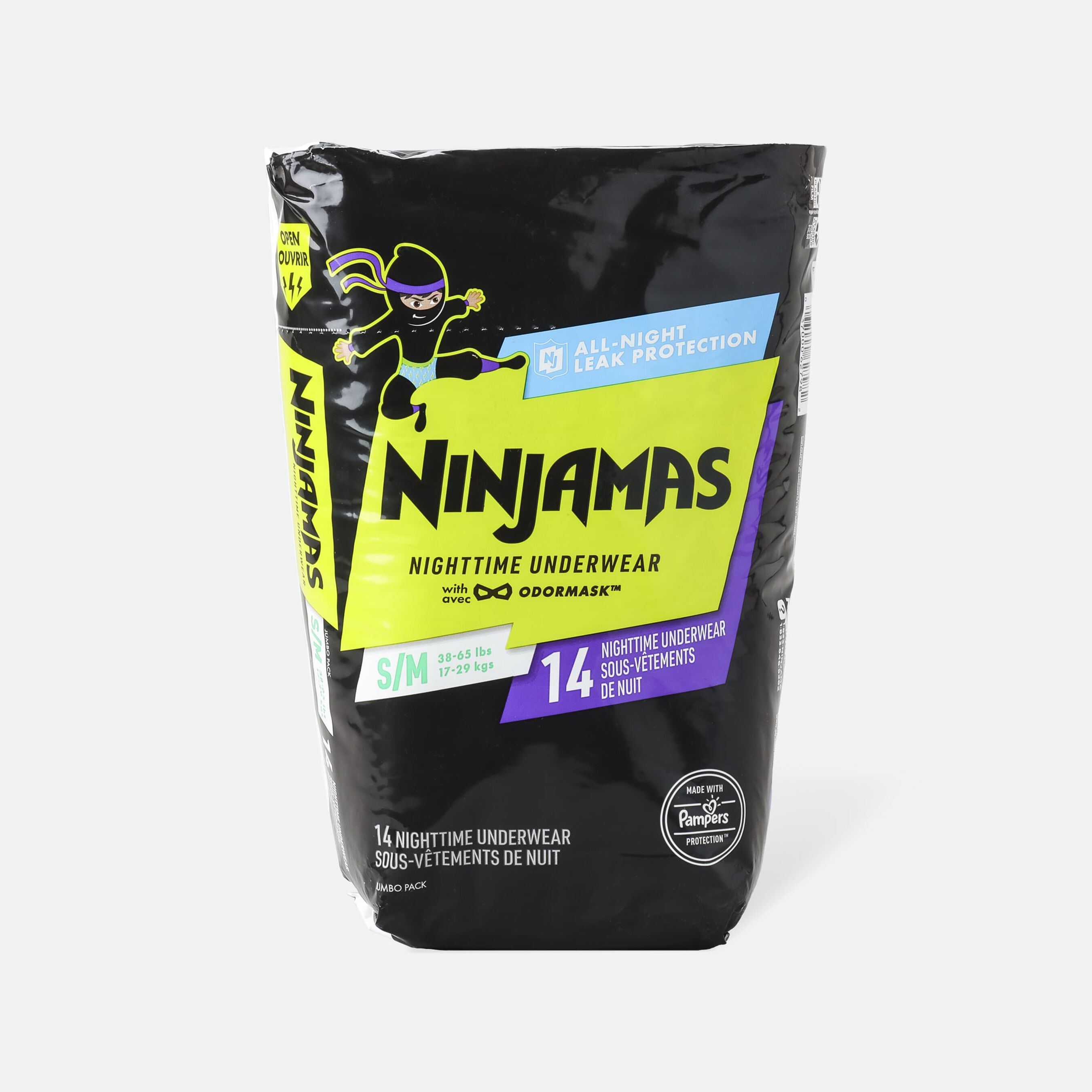 Ninjamas Nighttime Bedwetting Underwear for Boys